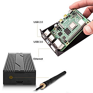 PI02 SilverStone Technology Aluminum case for Raspberry Pi 4 Model B (CS-PI02B)