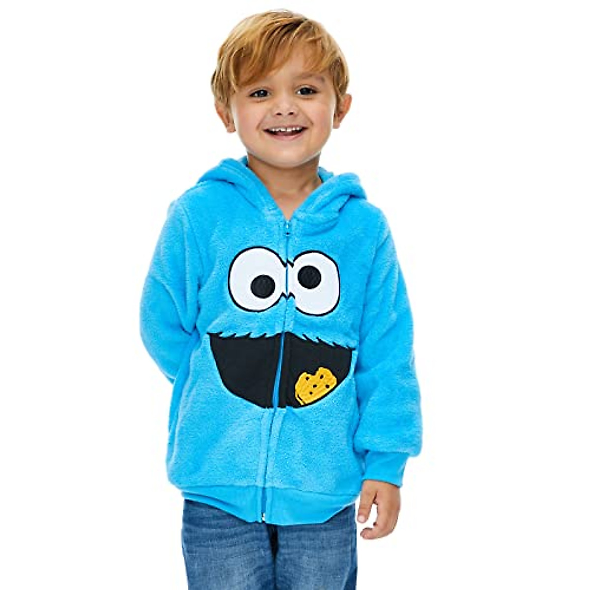 Sesame Street Cookie Monster Toddler Boys Fleece Zip Up Hoodie 2T