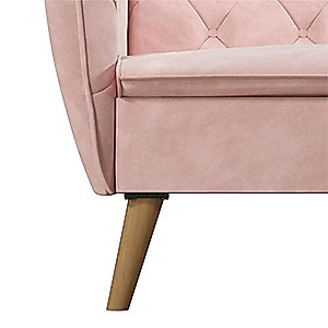 Novogratz Tallulah Memory Foam Futon, Pink