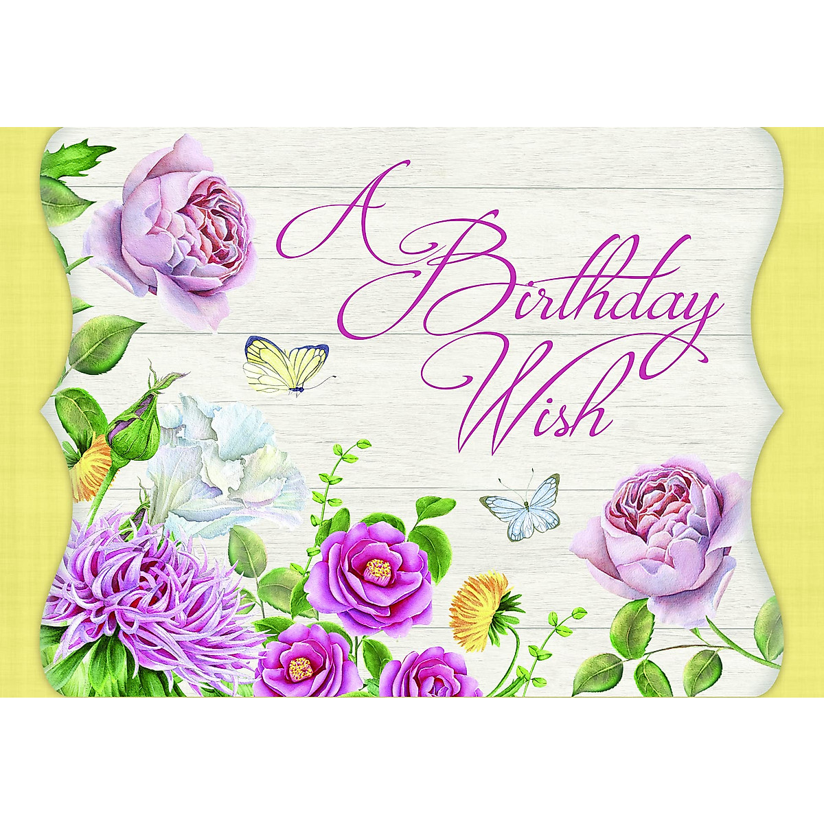 "Birthday Bouquet" - Birthday Greeting Cards - KJV Scripture - (Box of 12)