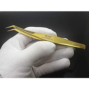 Vetus MCS Makeups Tweezers for Beauty Eyelashes Grip Picking Selection Works (MCS-19)