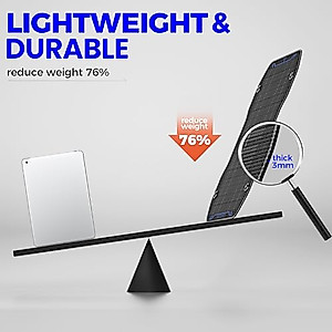 Voltset 30W 12V Flexible Solar Panel Car Battery Charger, Portable Waterproof Power Trickle Battery Charger & Maintainer Pro for Car Boat Automotive RV with Cigarette Lighter Plug & Alligator Clip