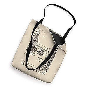 Cute Cottagecore Frog - Vintage Aesthetics Tote Bag