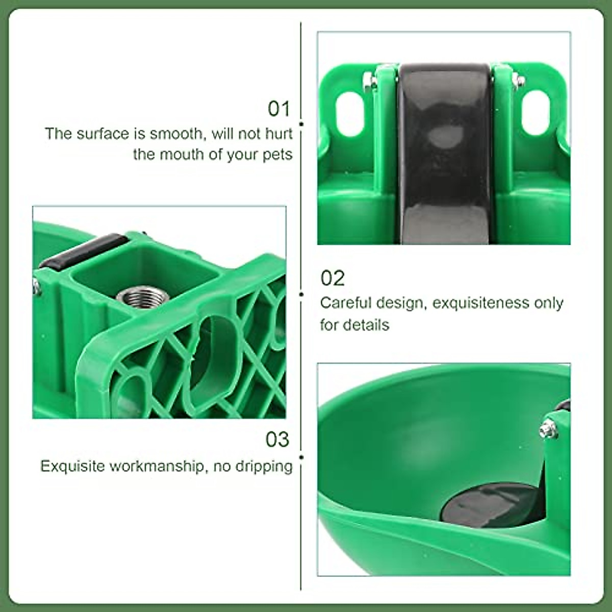 balacoo Automatic Livestock Waterer Bowl Horse Cattle Drinking Water Bowl Water Fountain Livestock Drinking Tools