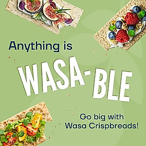 Wasa Swedish Crispbread, All-Natural Crackers, Fat Free, No Saturated Fat, 0g of Trans Fat, No Cholesterol, Kosher Certified, 3 Lb, Variety Pack (2 Sourdough, 2 Whole Grain)