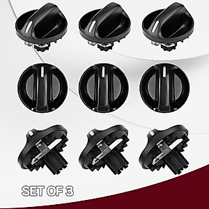 Xislet 3Pcs Tundra AC Knobs Replacement Compatible with 2000 2001 2002 2003 2004 2005 2006 Tundra AC Air Conditioner Heater Blower Fan Control Knob 55905-0C010, 559050C010