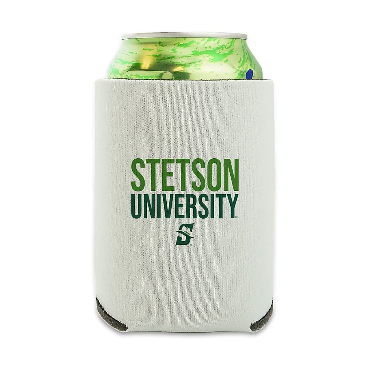 Stetson University Secondary Logo Can Cooler - Drink Sleeve Hugger Collapsible Insulator - Beverage Insulated Holder