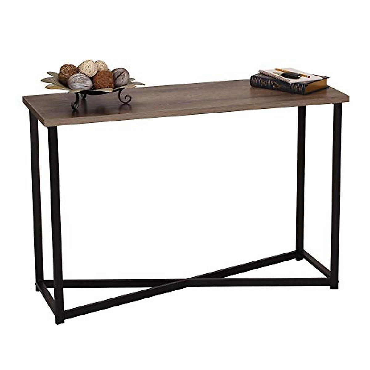 Household Essentials Ashwood Sofa Table | Console Table for Entryway | Gray-Brown 29.5 Inch