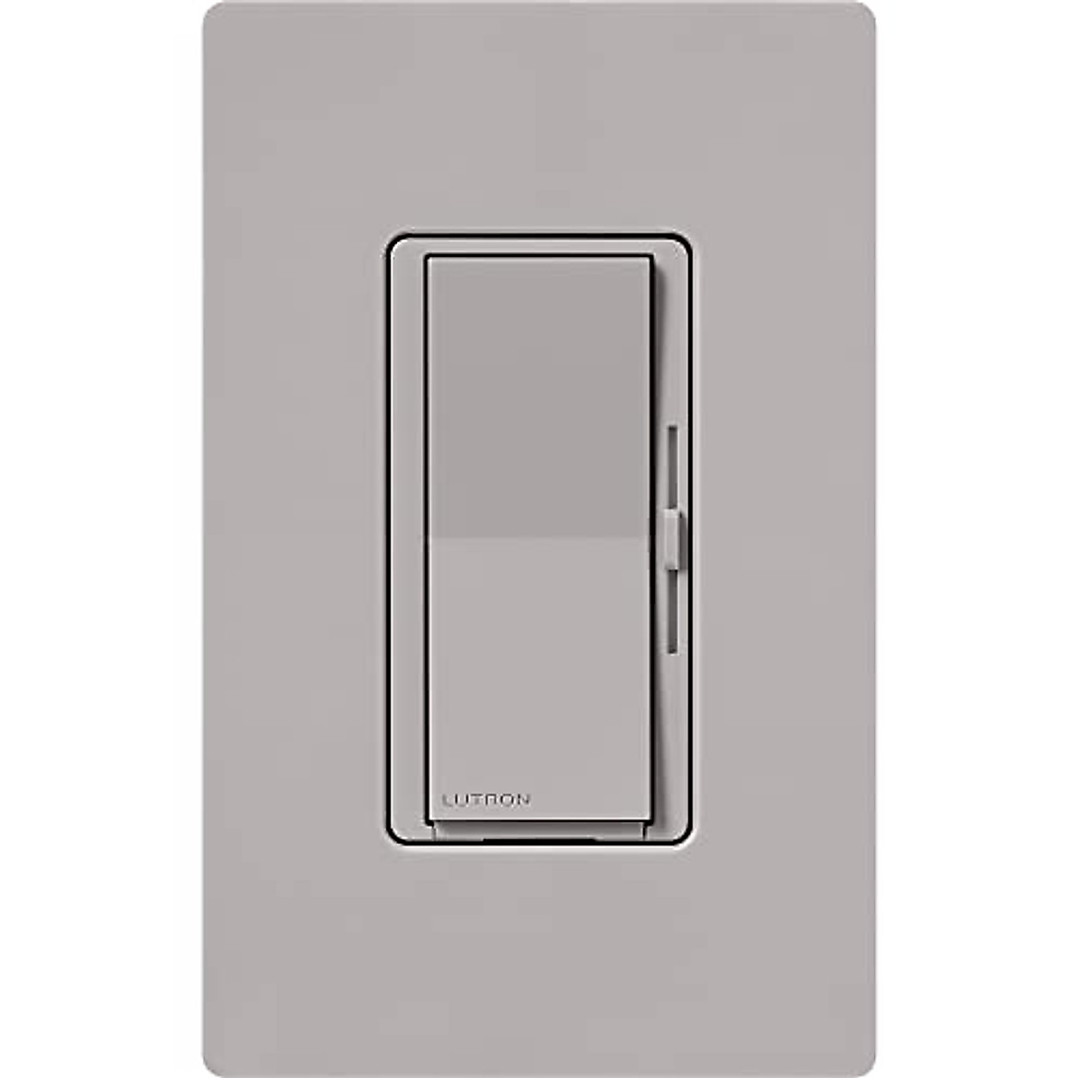 Lutron Diva Smart Dimmer Switch for Caseta Smart Lighting (Lutron Smart Hub Required), for LED Lights, 150 Watt, Single-Pole/3Way, No Neutral Required, DVRF-6L-GR, Gray