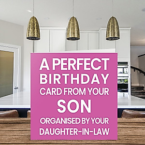 Stuff4 Funny Birthday Cards for Mom - Organised By - Joke Happy Birthday Card for Mom from Daughter Son, Rude Mother Birthday Gifts, 5.7 x 5.7 Inch Mother's Day Greeting Cards for Mama Mum Mam Mommy