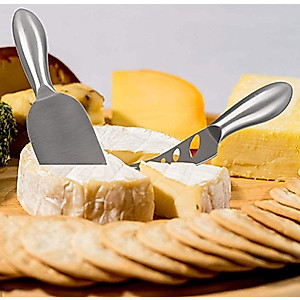 Premium 6-Piece Cheese Knife Set - MH ZONE Complete Stainless Steel Cheese Knives Gift Knives Sets Collection, Suit for the Wedding, Lover, Elders, Children and Friends