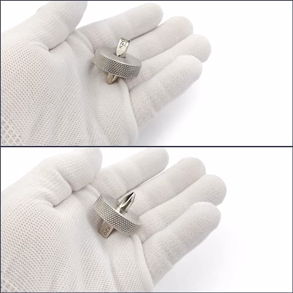 K20 TOOLS Short Stubby Screwdriver - Doubled Ended with Phillips and Flat Head - Made of Stainless Steel (Big Head - Size #2)