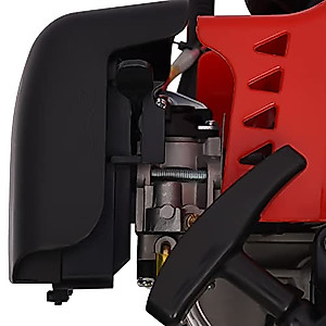 YUNLAIGOTOP Lawn Sweeper Push, 1.7HP 2-Stroke Portable Push Lawn Sweeper with Mudguard, Gas Powered Push Lawn Sweeper Broom, Gasoline Artificial Grass Sweeper for Streets, Lawns, Garden