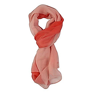PANTONIGHT Women's Multicolor Chiffon Scarf Watermelon Shaded Colors lightweight Scarf (COL 707)