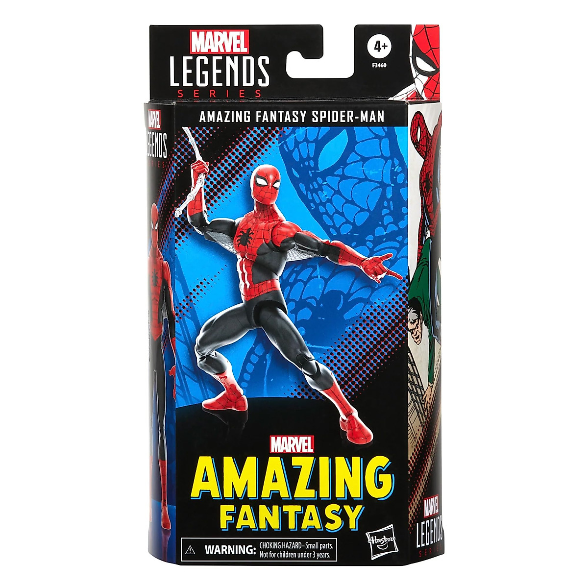 Spider-Man Marvel Legends Series 60th Anniversary Amazing Fantasy 6-inch Classic Comics Action Figures for 4+ Years, 9 Accessories