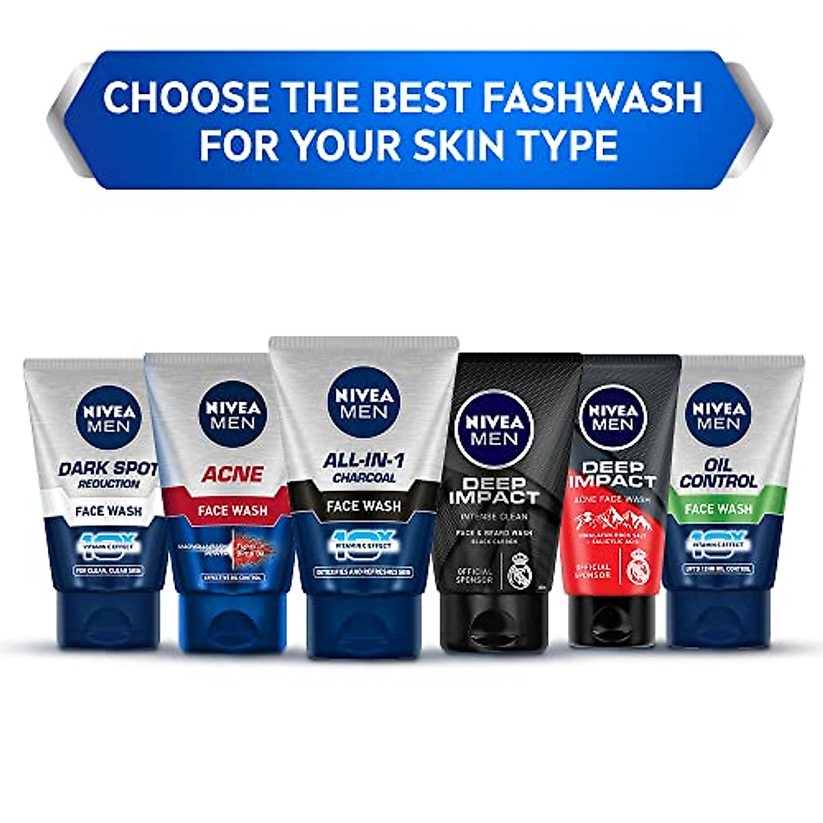 Nivea Men Dark Spot Reduction Face Wash (10x Whitening), 100 ML