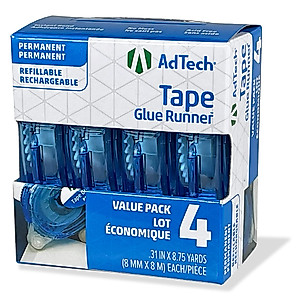 Adtech 05603 Glue Runner Permanent 35 Yards Total - Pack of 3 (4 each)
