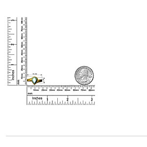 PJM Customized Sterling Silver Women’s High School Class Ring – Modern Collection – Fully Personalized (Sterling Silver Platinum)