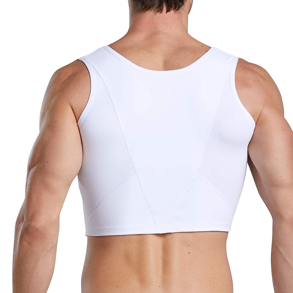 NonEcho Fajas para Hombres Slimming Body Shaper Corset Compression Shirts Hide Gynecomastia Chest Vest