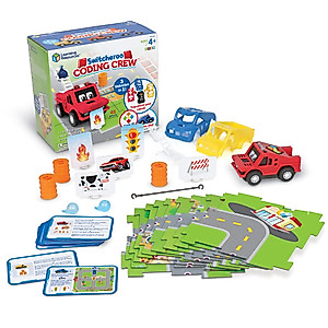 Learning Resources Switcheroo Coding Crew - 46 Pieces, Ages 4+ STEM Toy for Kids, Coding Toy, Interactive Robot