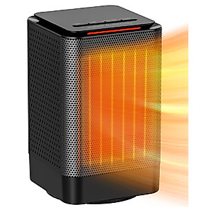 Space Heater, Portable Oscillating Heaters for Indoor Use, 3 Adjustable Heating Mode with Tip-over & Overheating Protection for Office Desk