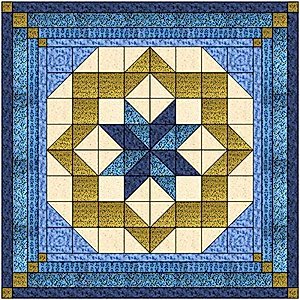 Material Maven Easy Quilt Kit Constellation/French Country/Precut Ready to sew