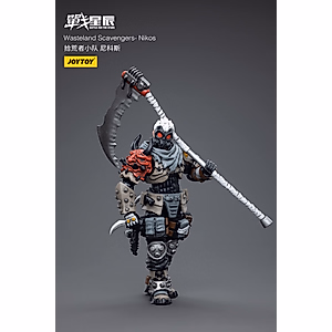 Pipigirl 1/18 Soldier Action Figures, 4inch JOYTOY Wasteland Scavengers Soldier Models Kits (Wasteland Scavengers- Nikos)