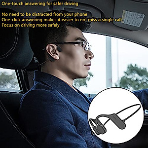 ZUBANA Bone Conduction Headphones, Workout Headphones for Menand Women, with Built-in Mic, Waterproof Earphones, Running, Cycling, Hiking, Gym, Climbing & Driving-Gray