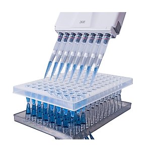 A-GEN 100uL Filter Racked Universal Pipette Tips, Clear, Gamma Sterile, DNase/RNase Free,Non-Pyrogenic (1 Rack of 96 Filter Tips, 100uL)