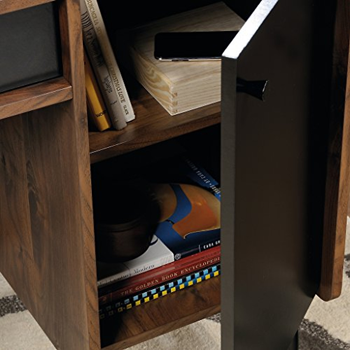 Sauder Harvey Park Desk, Grand Walnut finish