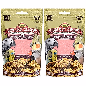 Higgins 2 Pack of Worldly Cuisines Spice Market Bird Treat, 2 Ounces Each