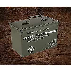 Titan LSO Whiskey Glasses and Whiskey Stones in Unique Tactical Box Display | Ideal Groomsmen Gifts Whiskey Gifts for Men | Bourbon Whiskey Cocktail Glasses, Coasters and Tongs… (with Whiskey Stones)