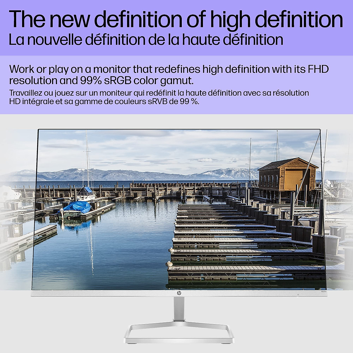HP 27-inch FHD Monitor with AMD FreeSync Technology (2021 Model, M27fw)