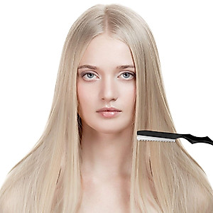 12 Pieces Hair Styling Thinning Razor Set, 2 Pieces Hair Styling Razor Hair Cutting Texturizing Razors and 10 Pieces Replacement Spare Blades with Comb Blades for Christmas Valentine's Day Giving