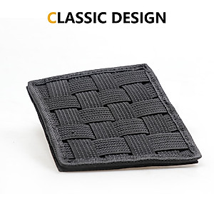 RERPRO Center Console Organizer Storage Compatible with 2021 2022 2023 2024 2025 Ford Bronco 2/4 Door Interior Accessories Armrest Tactical Webbing Molle Panel, 1 Pack Black