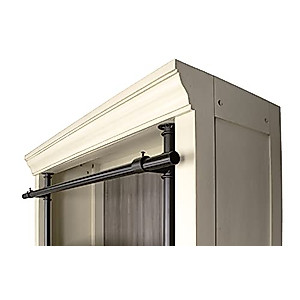 Martin Furniture Fully Assembled 8' Tall Bookcase Wall with Ladder Aged Chateau White (IMTE4094WKIT2PC)