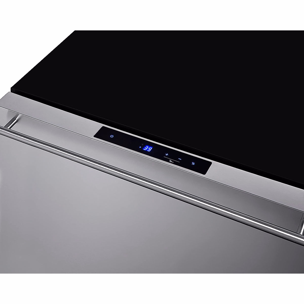 Summit Appliance SDR24 24" Wide Built-In Drawer Refrigerator; 2 cu.ft Capacity; Panel Ready Drawer Front (Not Included); Frost-free Operation