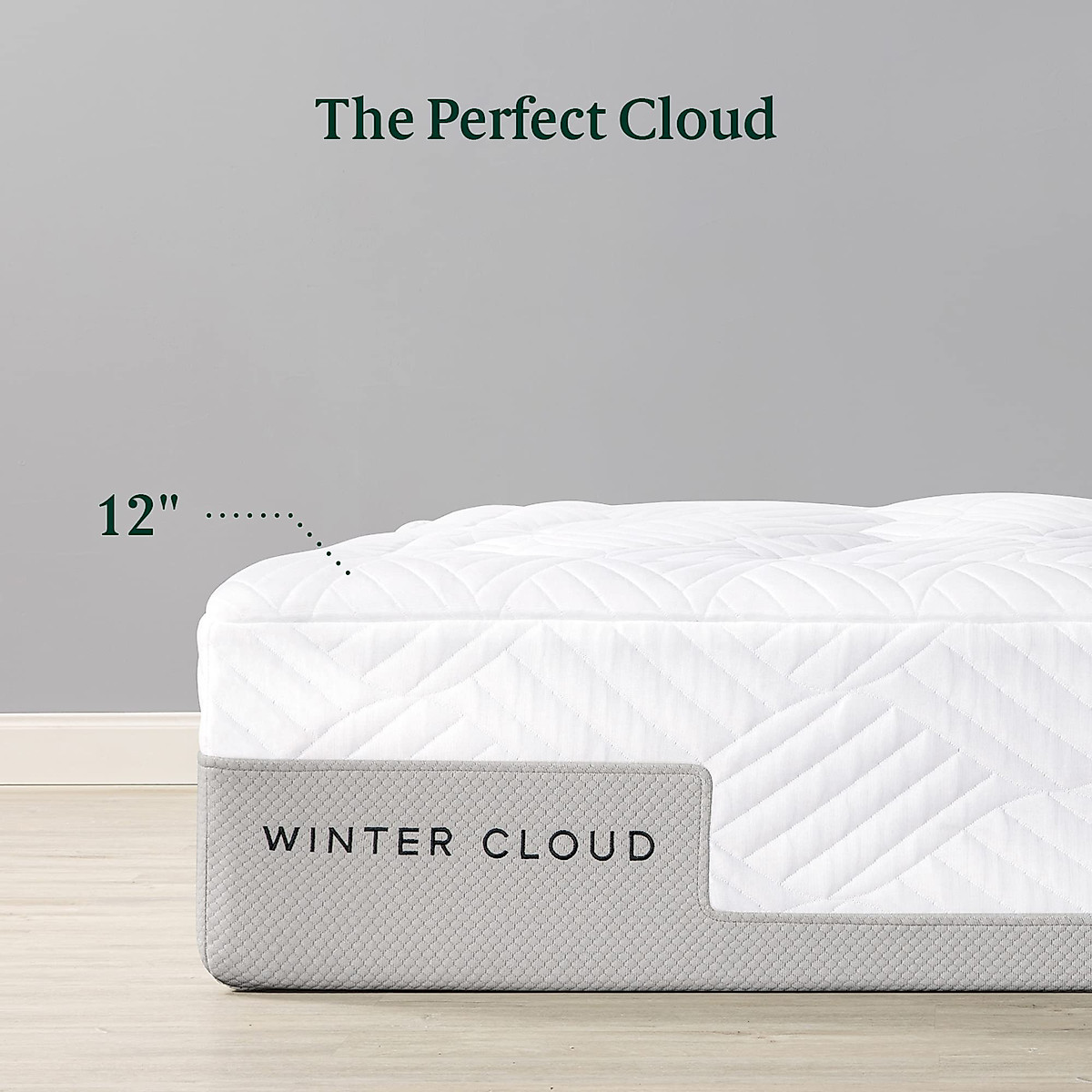 ZINUS 12 Inch Winter Cloud Memory Foam Mattress, Twin, Pressure Relieving, CertiPUR-US Certified, Mattress in A Box, All-New, Made in USA