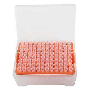 JRLGD 20μl Filtered Pipette Tips, RNase/DNase Free, Universal Pipette Tips with Box (Random Color), Pack of 96