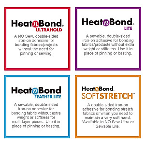 HeatnBond UltraHold Iron-On Adhesive, 7/8 Inch x 10 Yards