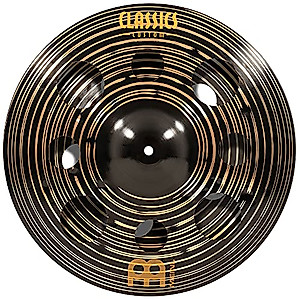 Meinl Cymbals Classics Custom Dark 16" Trash Stack Cymbal for Drum Set, Pair — Made in Germany — B12 Bronze, 2-Year Warranty (CC-16DASTK)