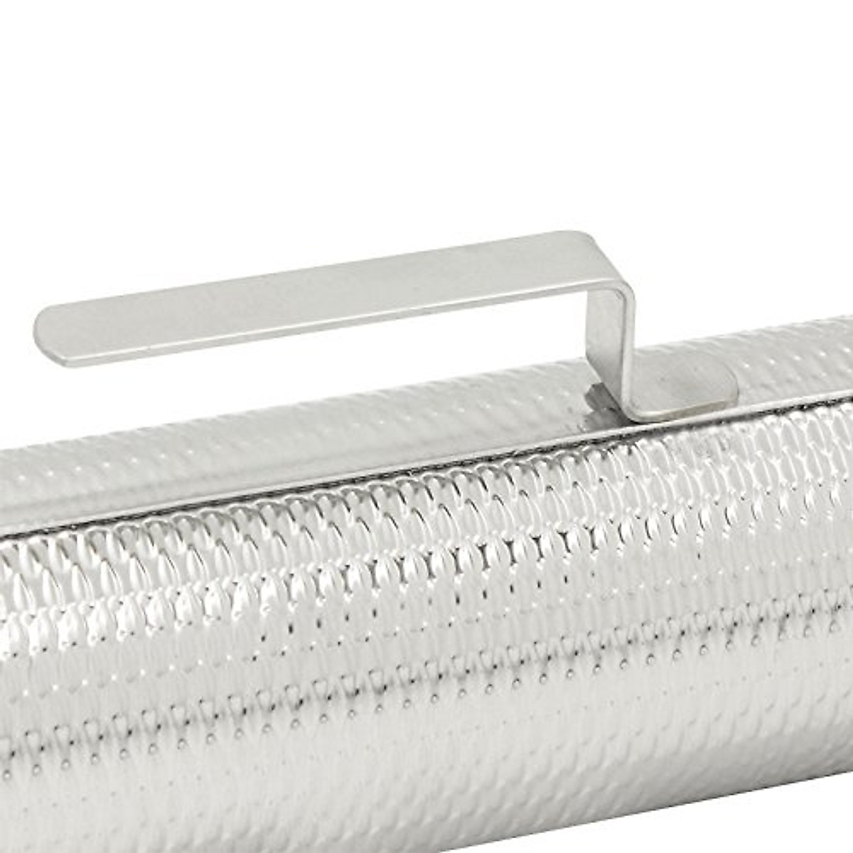 Mowind Stainless Steel Metal Guiro Percussion Instrument Musical Training Tool with Scraper