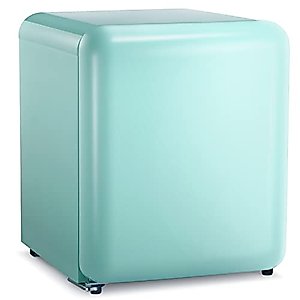 ZAFRO 1.7Cu.Ft Mini Fridge with Freezer For Bedroom,Compact Refrigerator 20 Cans,Portable Small Multifunctional Refrigerator For Skin Care,Food,Drinks,Living Room,Office And Dorm (GREEN)