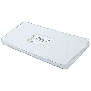 Colgate Mattress Cradle & Bassinet Mattress - GREENGUARD Gold Certified, Reversible Bassinet Pad with 2” Thickness, Wrapped in Waterproof Quilted Cover - 15” X 33” X 2”