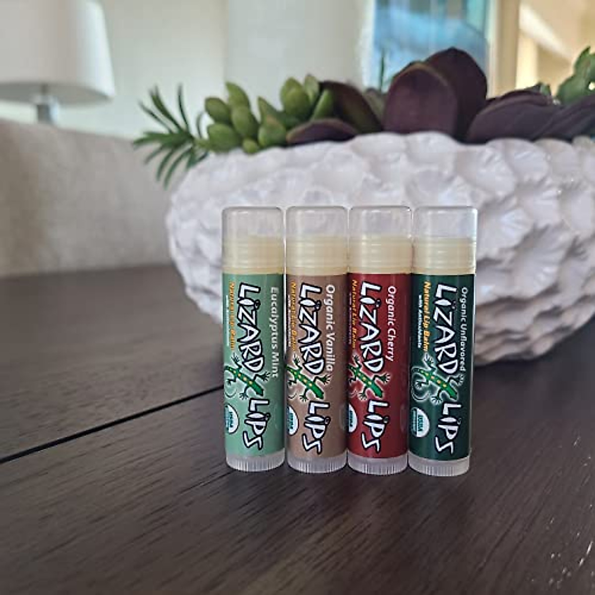 Lizard Lips USDA Certified Organic - 4 Flavor Variety Pack