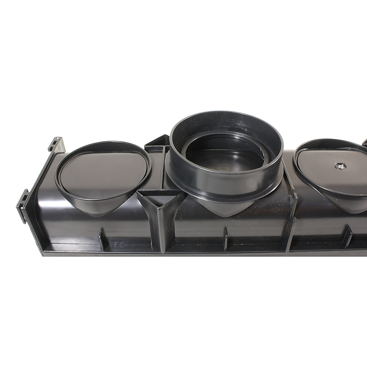 Drainage Trench - Channel Drain with Grate - Black Plastic - 3 x 39 - (117" Total Length)