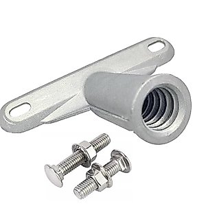 LeapMars Broom Handle Bracket,5mm Thickness Deck Brush Accessories,Aluminum One-Piece Casting Metal Brackets,Broom Bracket for American Style Threadedd