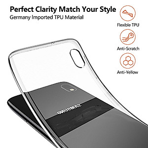 for Samsung Galaxy A10e Clear Case Slim Thin Flexible Silicone Soft Skin TPU Gel Scratch Resistant Rubber Shockproof Highly Transparent Protective Cases Cover for Galaxy A10e (Crystal Clear)
