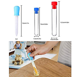 Dropper Pipettes Silicone 5 ML for Kids Candy Gummy Making with Stand 12pcs