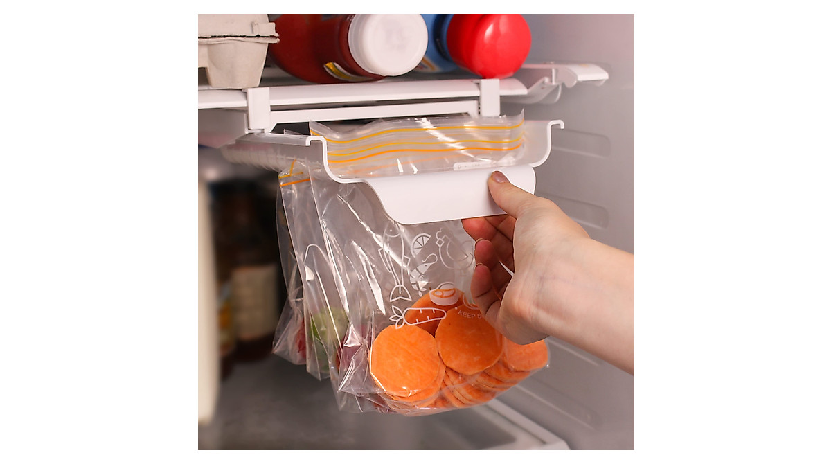 7Penn Fridge Zip Bag Hanging Rack with 40 Bags | Adjustable ...